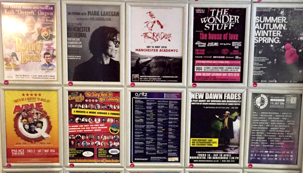 A3 posters in shop